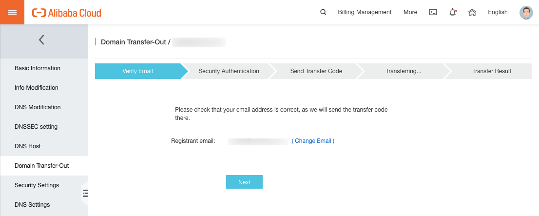 How To: Transfer Domain Name From Alibaba Cloud To GoDaddy